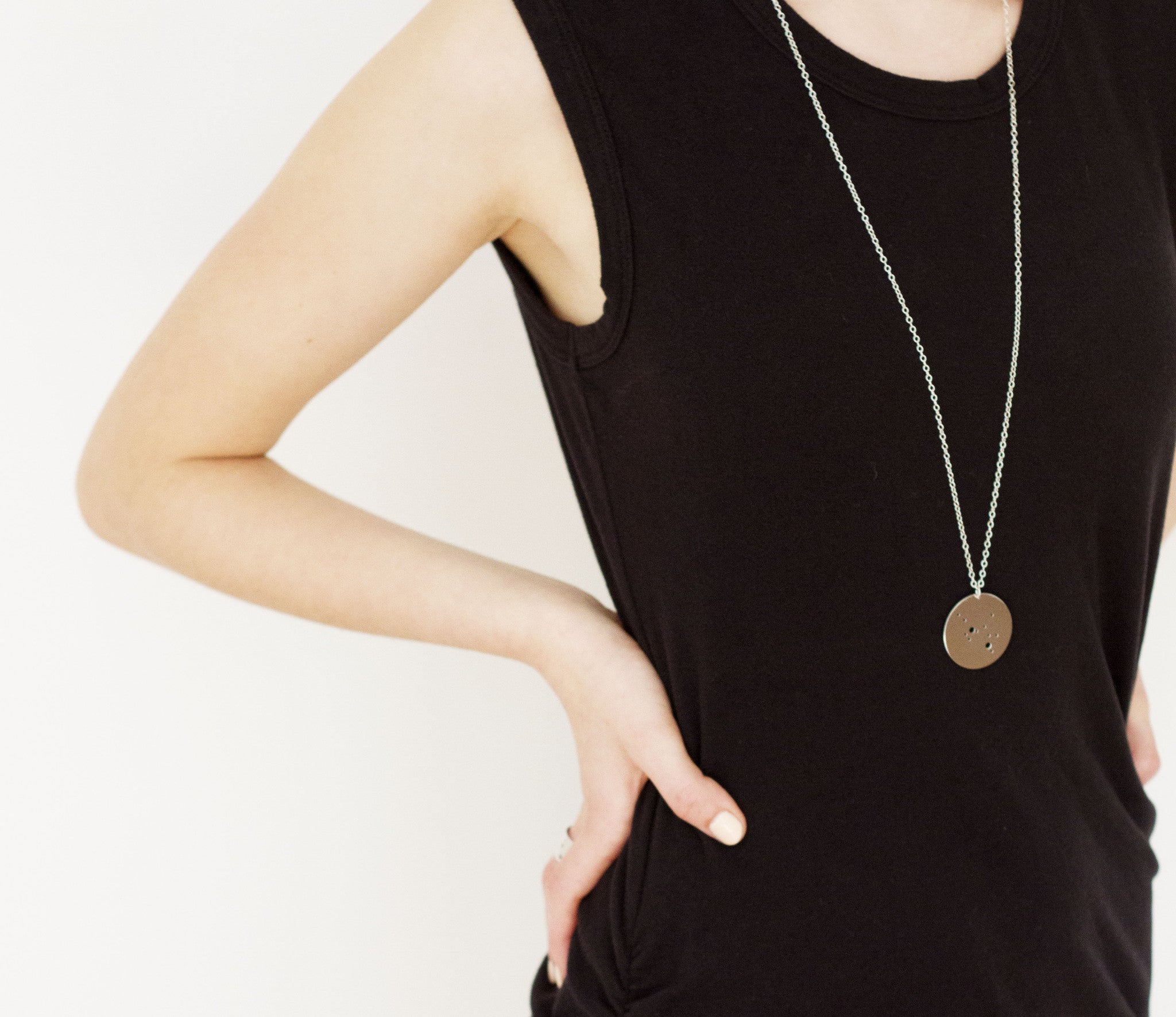 1.25" 14k Gold Dipped Zodiac Constellation Necklace, All 12 Signs: Ari ...